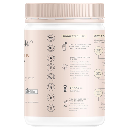 Vida Glow Beauty Protein Vanilla 500g AU | Adore Beauty