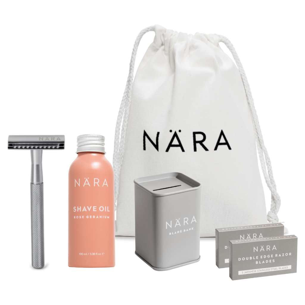 Nära Shaving Starter Kit Silver- Nära Shaving Kit- Adore Beauty