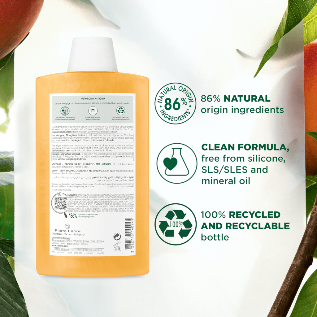 Klorane Mango Butter Shampoo 400ml AU | Adore Beauty
