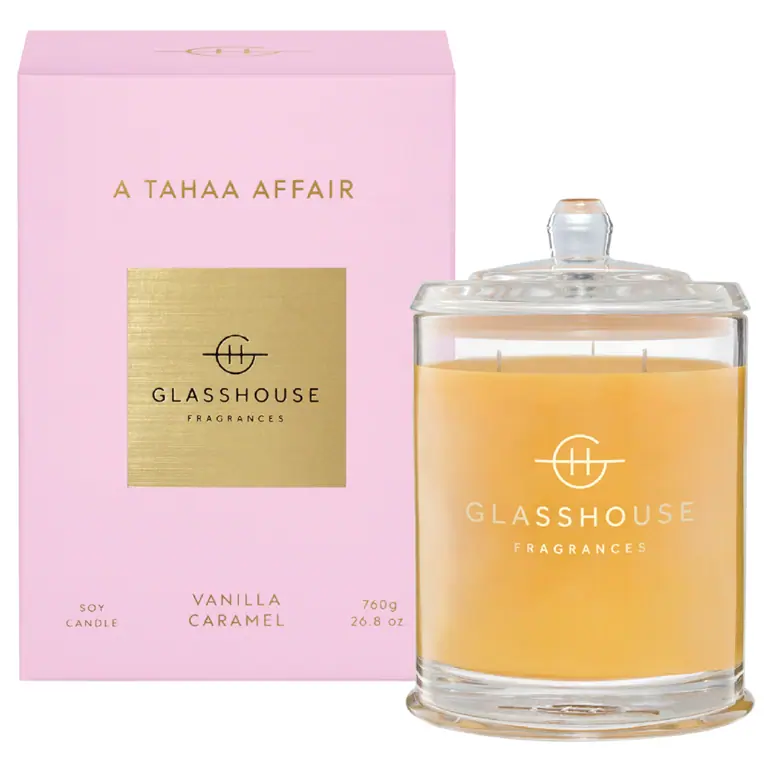 Glasshouse A TAHAA AFFAIR Candle 760g - Adore Beauty