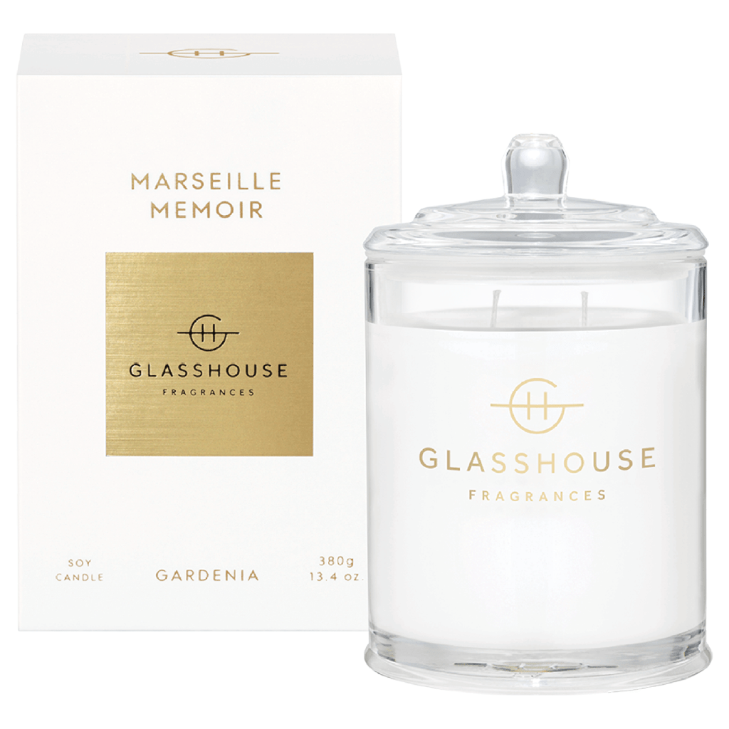 Glasshouse Fragrances MARSEILLE MEMOIR 380g Soy Candle AU | Adore Beauty