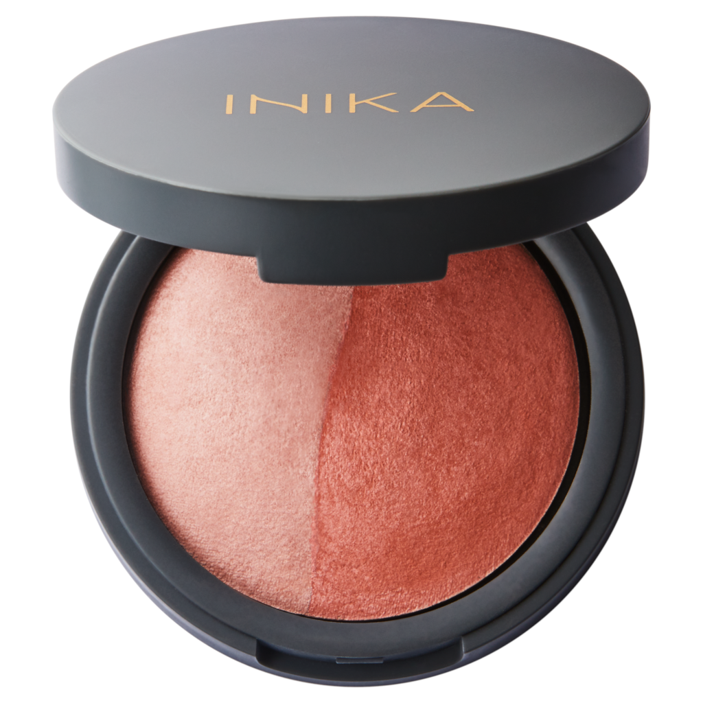 INIKA Organic Baked Blush Duo Burnt Peach- INIKA Blush