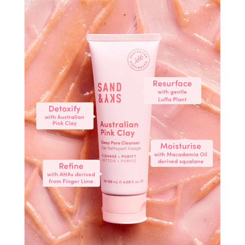 Sandandsky Australian Pink Clay Deep Pore Cleanser Adore Beauty
