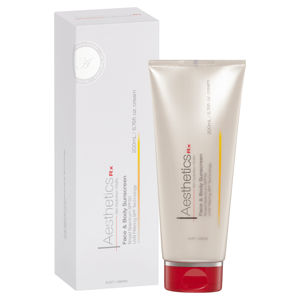 Aesthetics Rx Face & Body Sunscreen SPF50- Adore Beauty AU