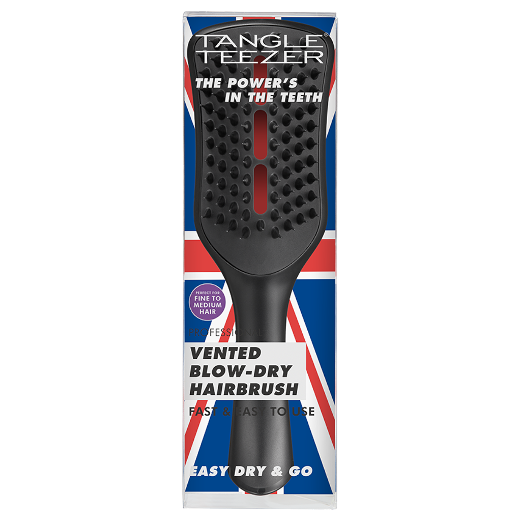 Tangle Teezer Easy Dry & Go Vented Hairbrush Jet Black AU | Adore Beauty