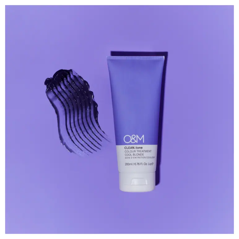 Enhance Cool Blonde Tones: O&M CLEAN.tone Color Treatment