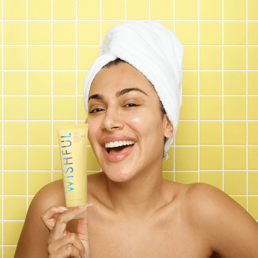 Wishful Yo Glow Enzyme Scrub 100ml - Triple action exfoliant