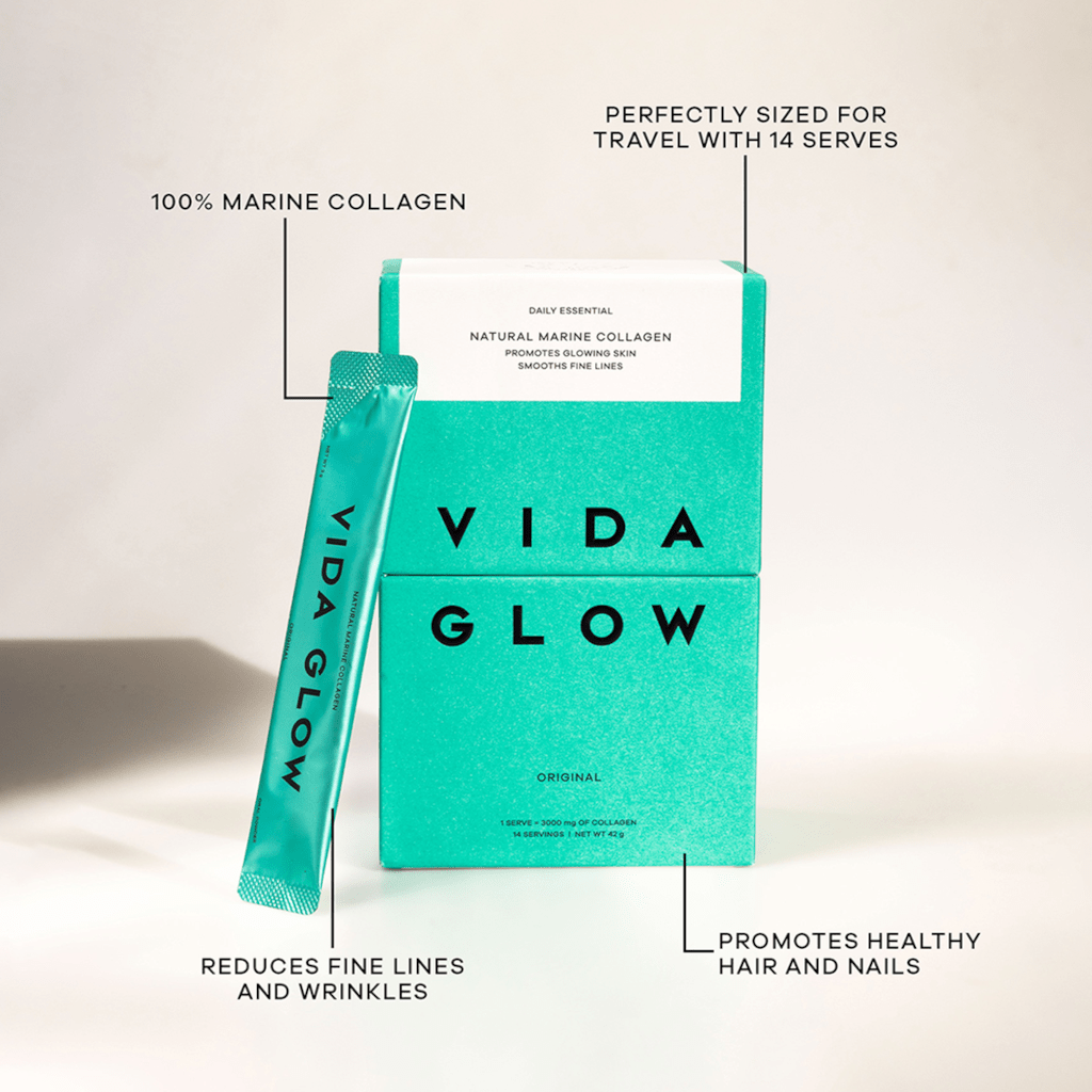 Vida Glow Natural Marine Collagen Trial Pack - 14 Serves AU | Adore Beauty