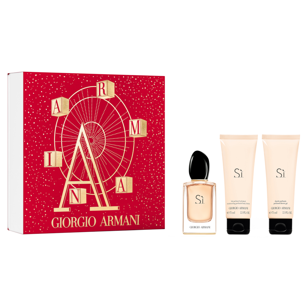 Giorgio Armani Si EDP 50mL + Shower Gel 75ml + Body Lotion 75ml Gift ...