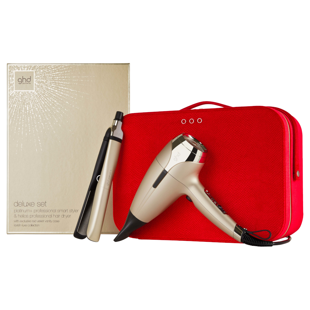 ghd platinum+ and helios deluxe gift set in champagne gold AU | Adore ...