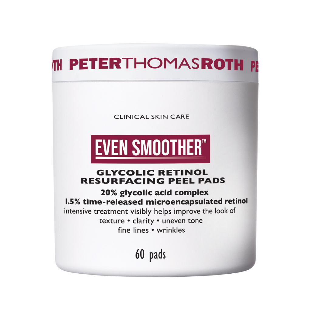 Peter Thomas Roth Even Smoother Glycolic Retinol Peel Pads (60 Patches ...