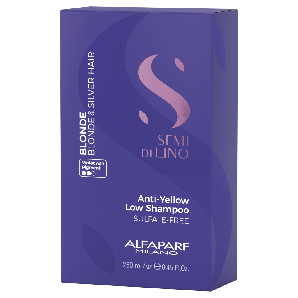 Alfaparf Milano Semi di Lino Blonde Anti-Yellow Low Shampoo 250 ml AU ...