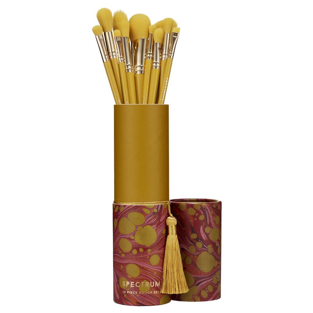 Spectrum Jemma Lewis 10 Piece Brush Set in Tube - Golden Palm AU ...