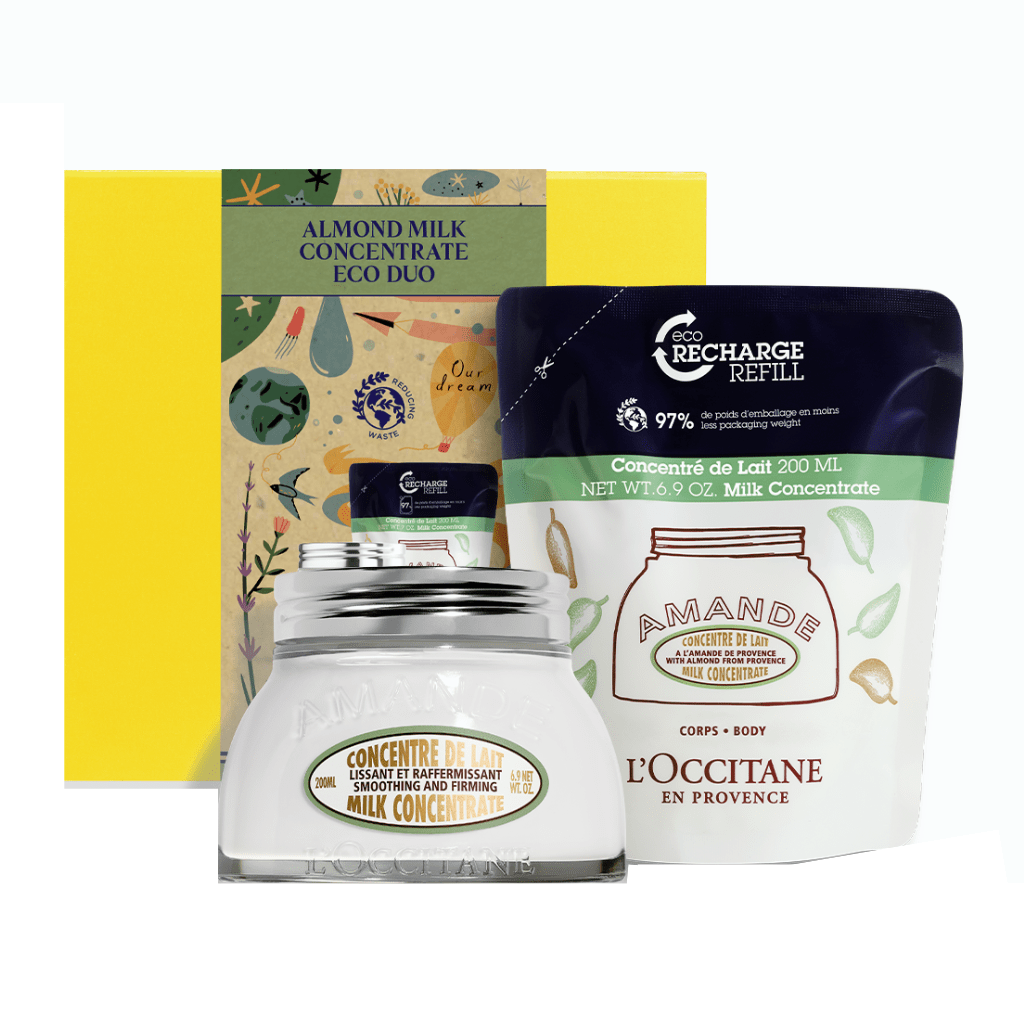 L'Occitane Almond Milk Concentrate Duo:Luxurious Hydration