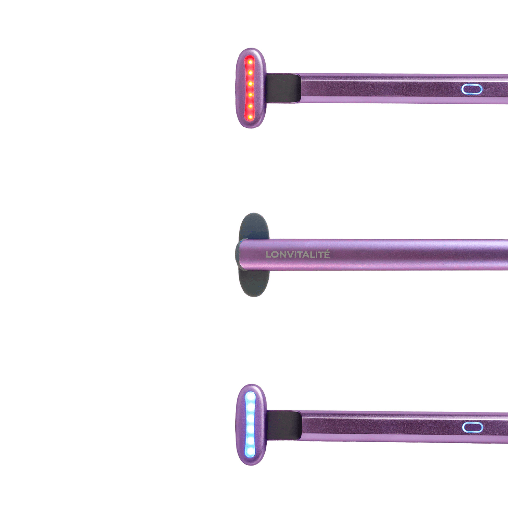 LONVITALITE Red & Blue LED Light Therapy Face Wand