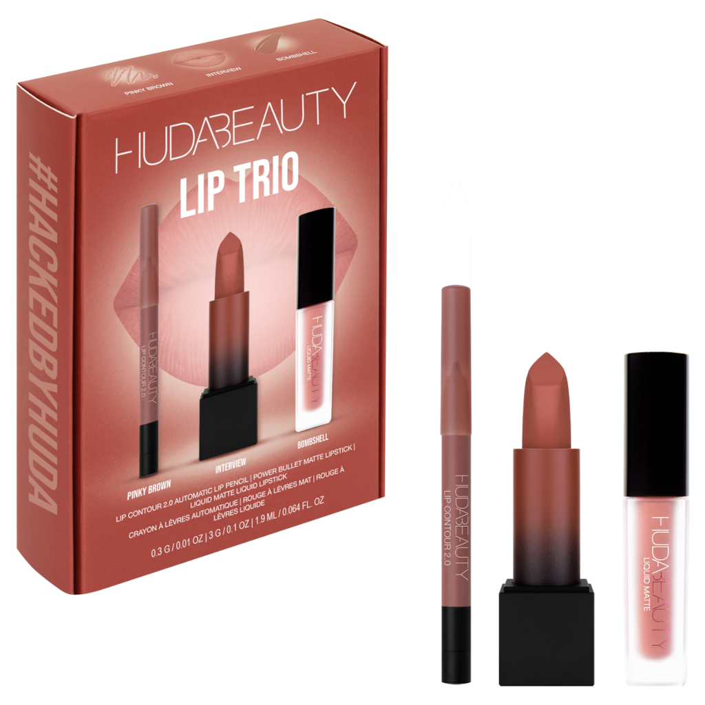 Huda Beauty Bombshell Lip Trio Set AU | Adore Beauty
