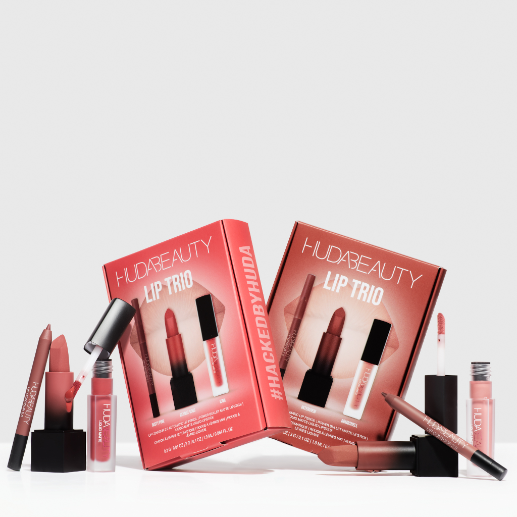 Huda Beauty Bombshell Lip Trio Set AU | Adore Beauty