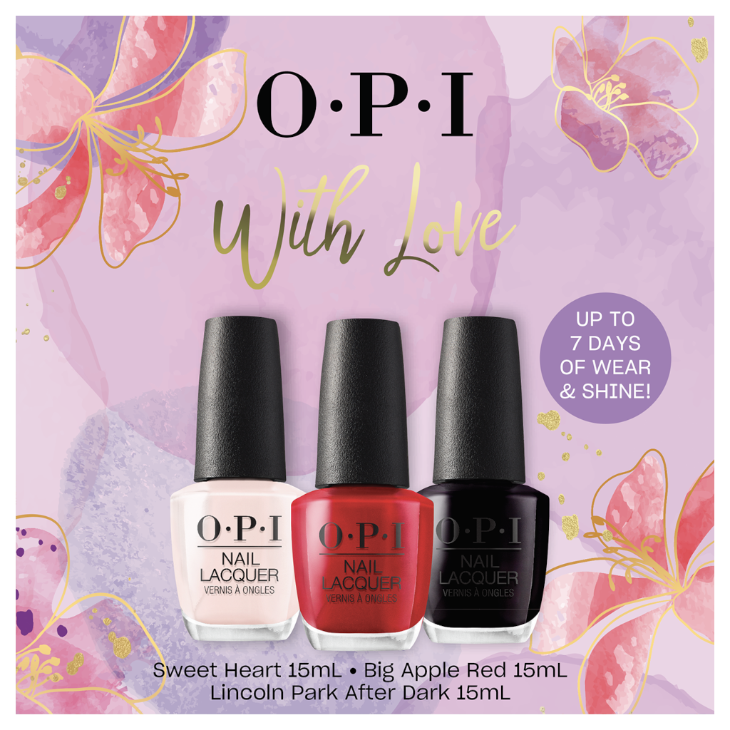 OPI With Love Nail Lacquer Trio Gift Set AU | Adore Beauty