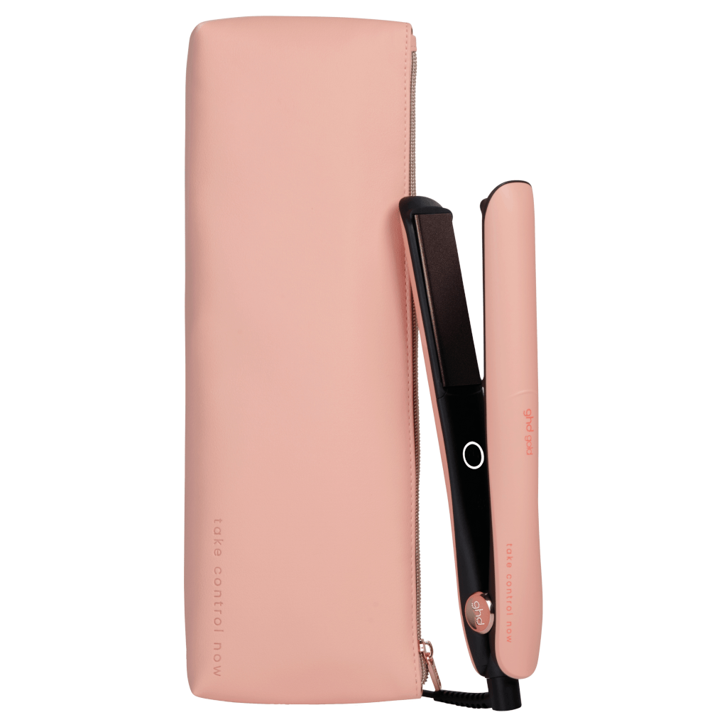 ghd gold hair straightener in pink peach AU | Adore Beauty