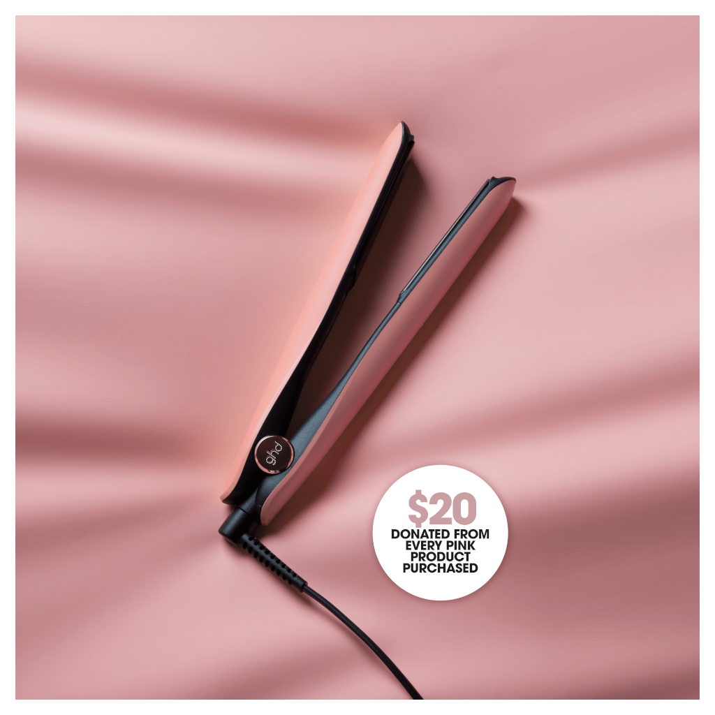 ghd gold hair straightener in pink peach AU | Adore Beauty