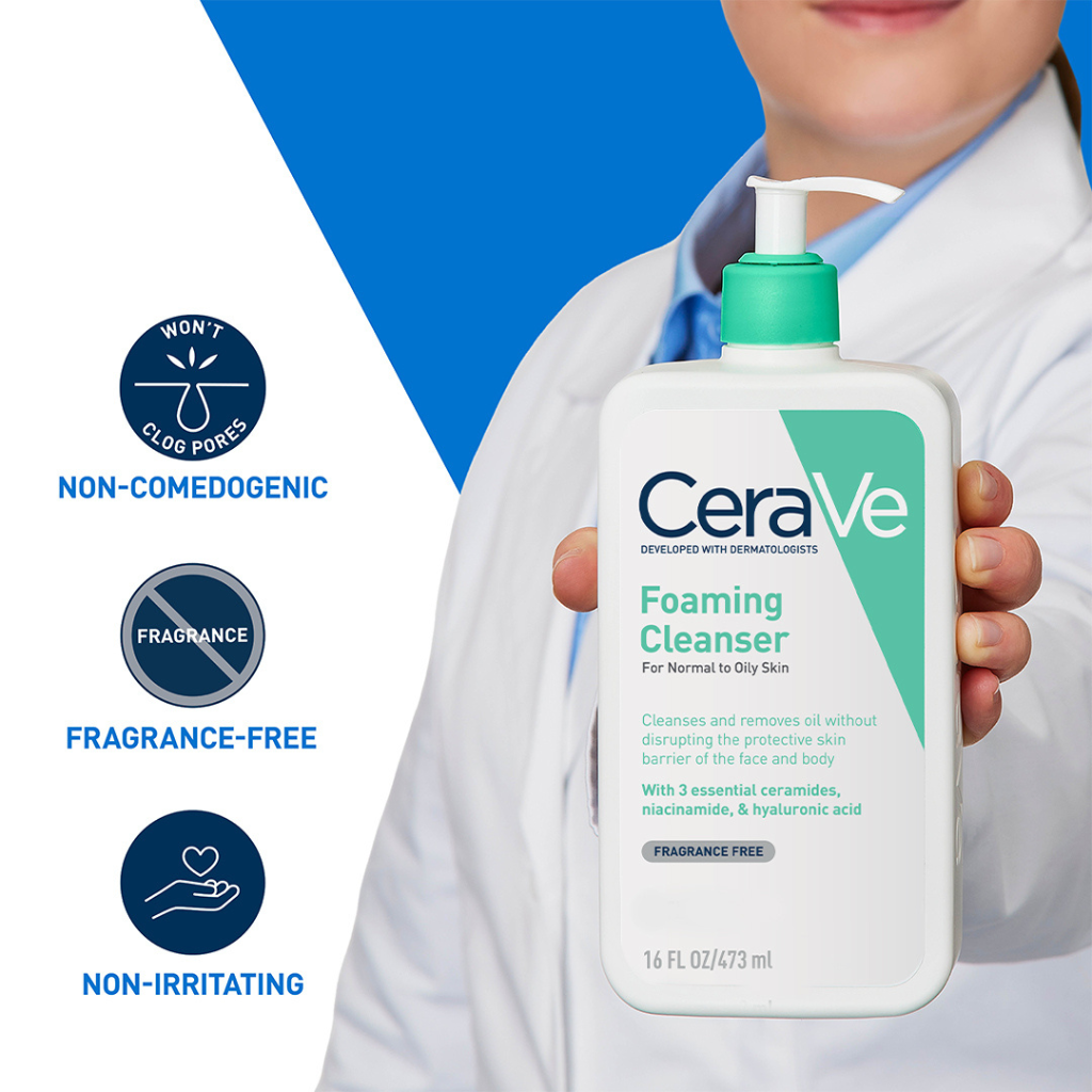 CeraVe Foaming Cleanser- CeraVe Foaming Facial Cleanser - Adore Beauty