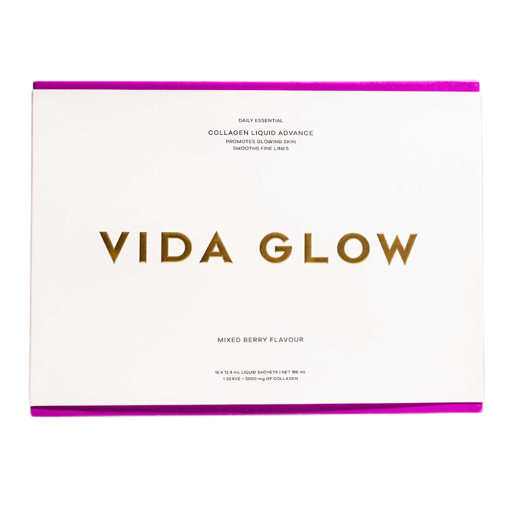 Vida Glow Collagen Liquid Advance - Natural Marine Collagen Supplement