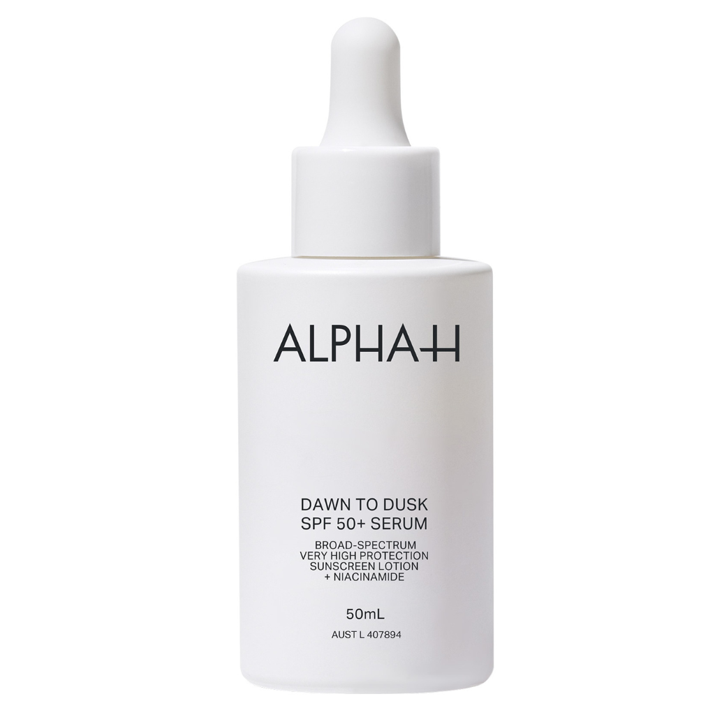 Alpha-H Dawn To Dusk SPF 50+ Serum with Niacinamide - Alpha H Sunscreen ...