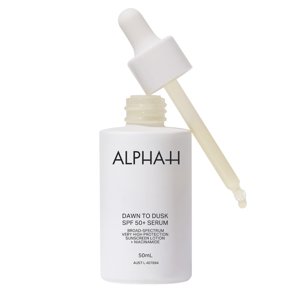Alpha-H Dawn To Dusk SPF 50+ Serum with Niacinamide - Alpha H Sunscreen ...
