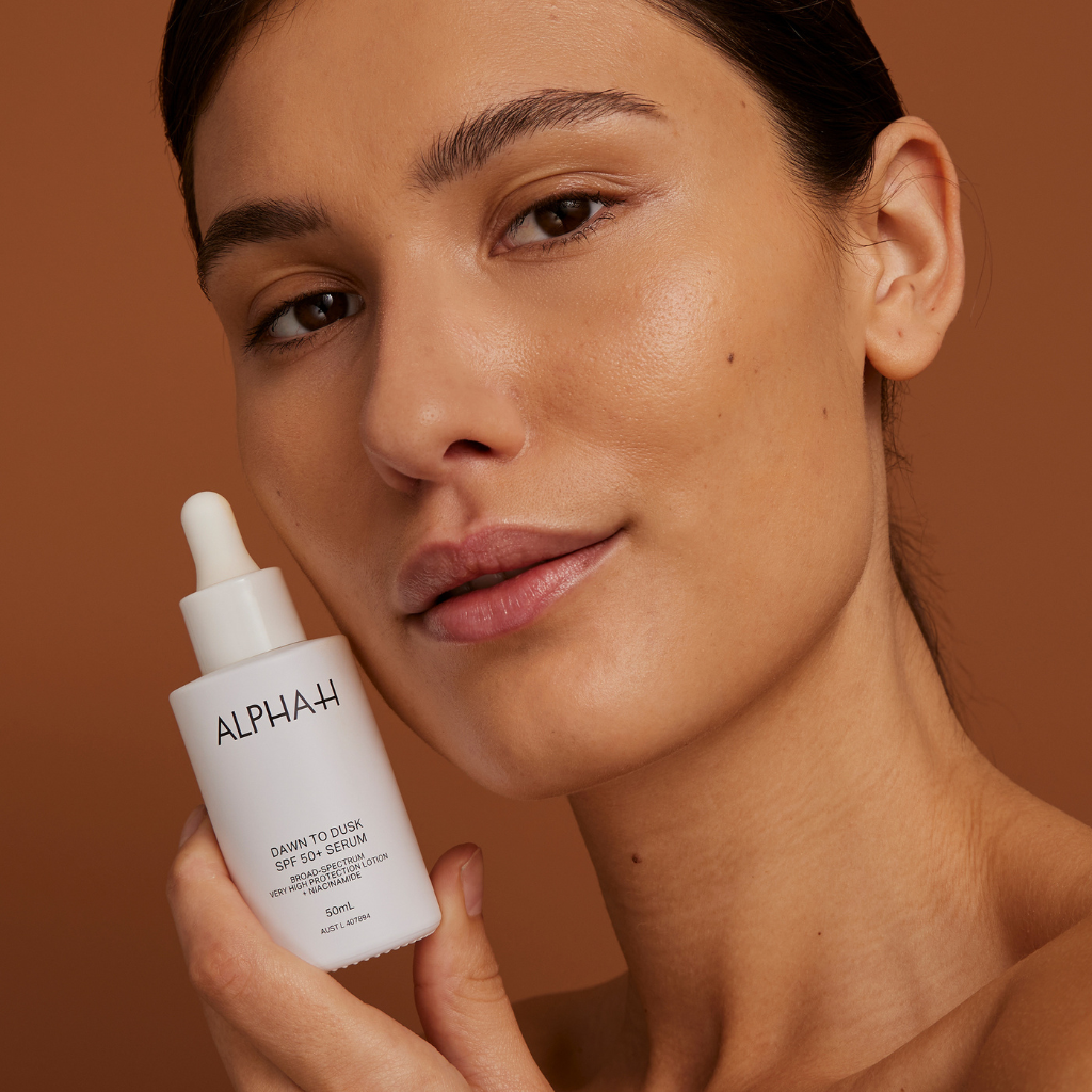 Alpha-H Dawn To Dusk SPF 50+ Serum with Niacinamide - Alpha H Sunscreen ...
