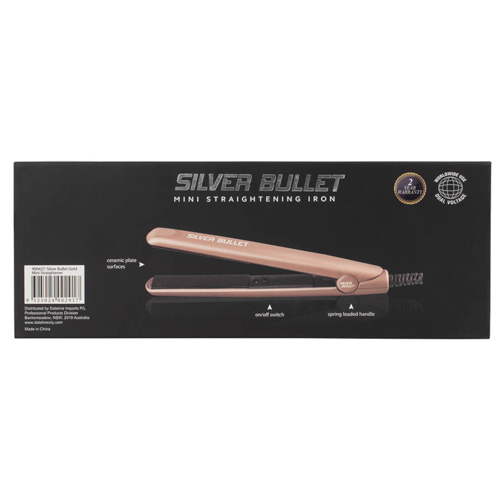Silver Bullet Mini Straightener - Gold