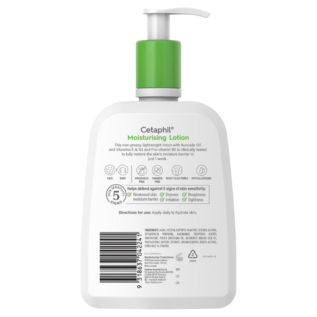 Cetaphil Moisturising Lotion 500ml - Cetaphil Lotion