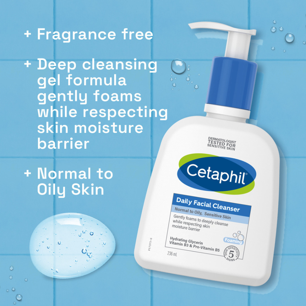 Cetaphil Daily Facial Cleanser 236ml - Cetaphil Face Wash