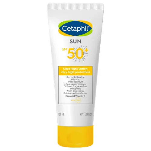 Cetaphil Sun SPF 50+ Ultra Light Lotion 100ml - Cetaphil Sunscreen