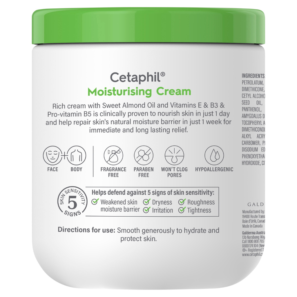 Cetaphil Moisturising Cream 550g - Rich Body Cream