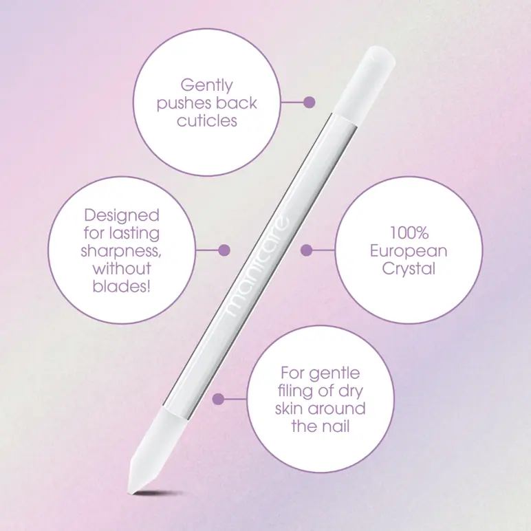 Manicare ManiPRO 2in1 Cuticle Pusher & File - Manical Crystal Cuticle ...