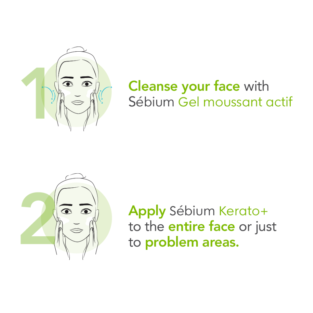 Bioderma Sébium Kerato+ Anti-blemish Treatment Gel Cream for Acne-prone ...