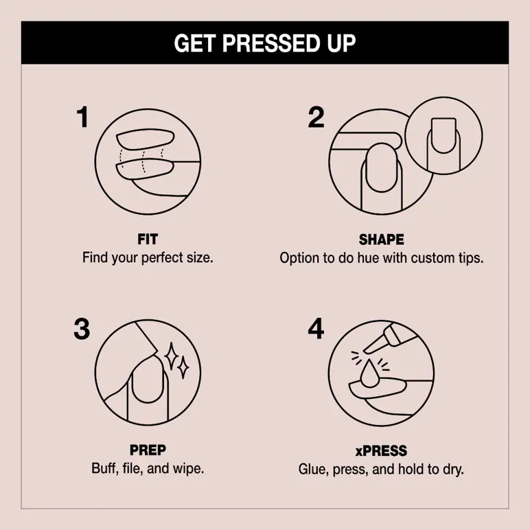 OPI xPRESS/ON Nail Art - Press-on French Mani & Nail Art