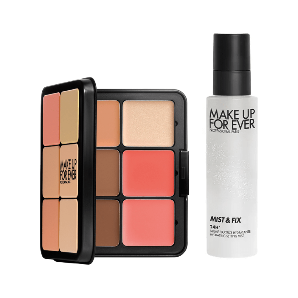 Make Up For Ever HD SKIN Palette H1 & Fix and Mist Bundle AU | Adore Beauty