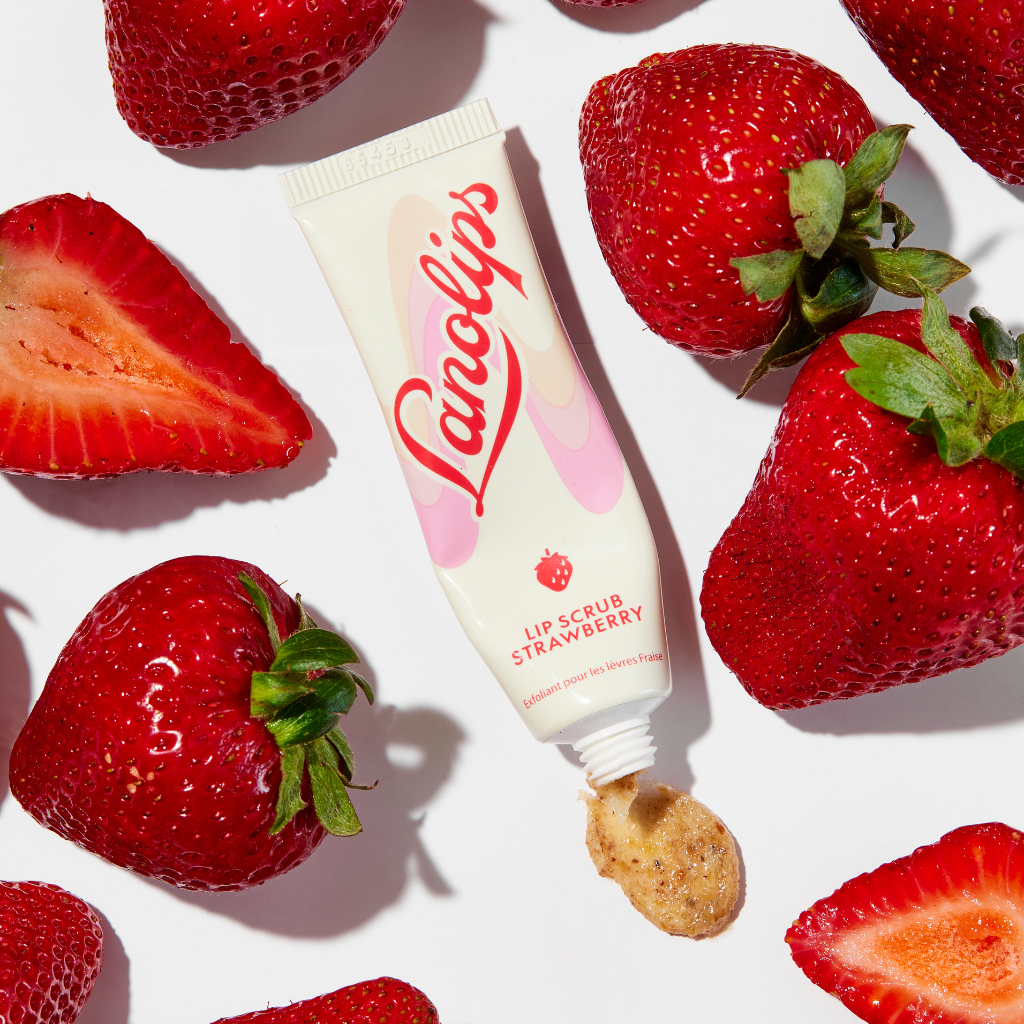 Lanolips Lip Scrub Strawberry - Adore Beauty