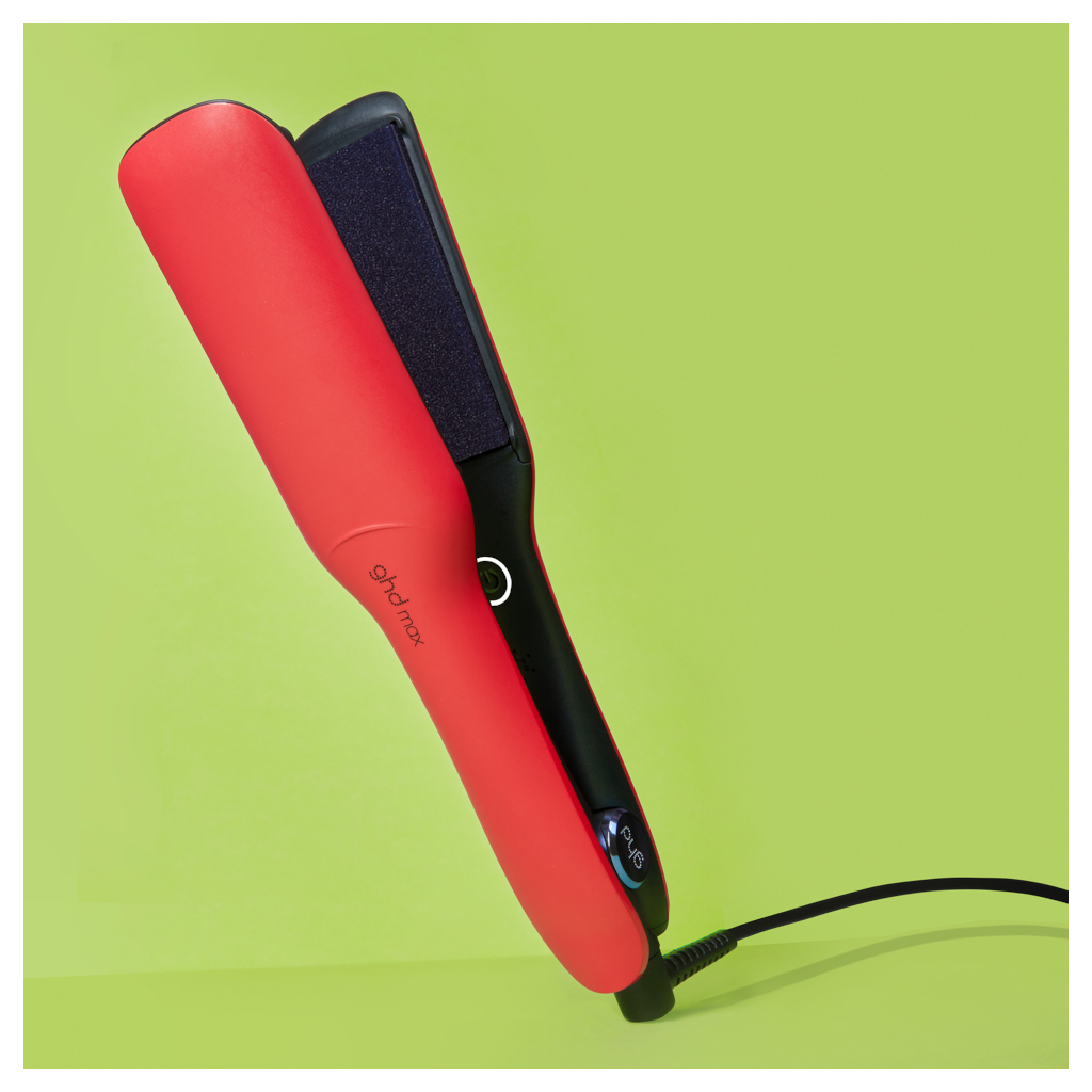 ghd max Wide Plate Hair Straightener in Red AU | Adore Beauty