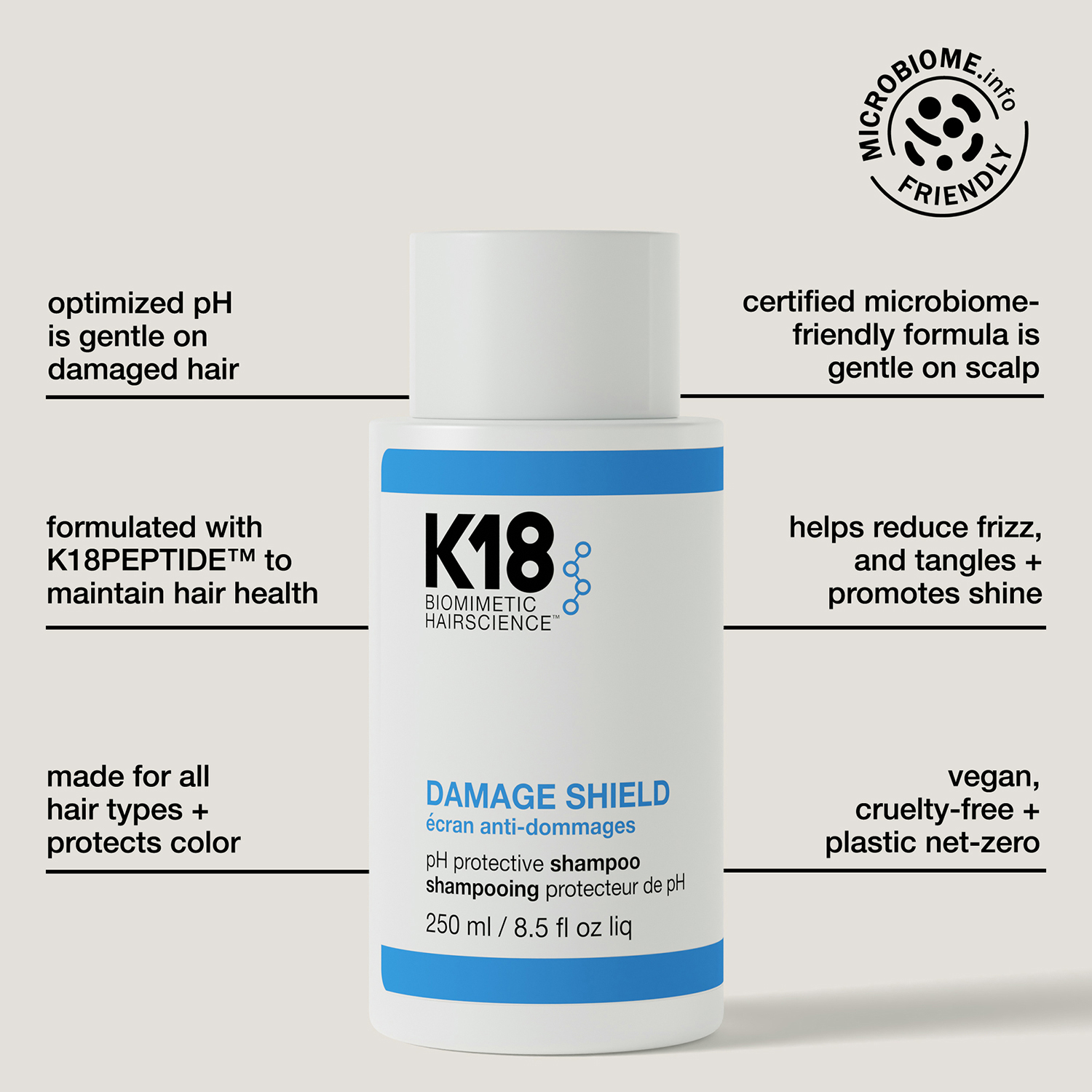 K18 Protective Shampoo - Healthy Hair & Shine