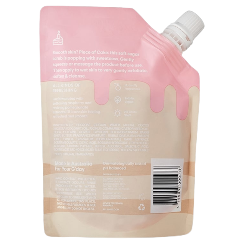 Allkinds Piece of Cake Body Scrub - Sweet & Gentle Exfoliation