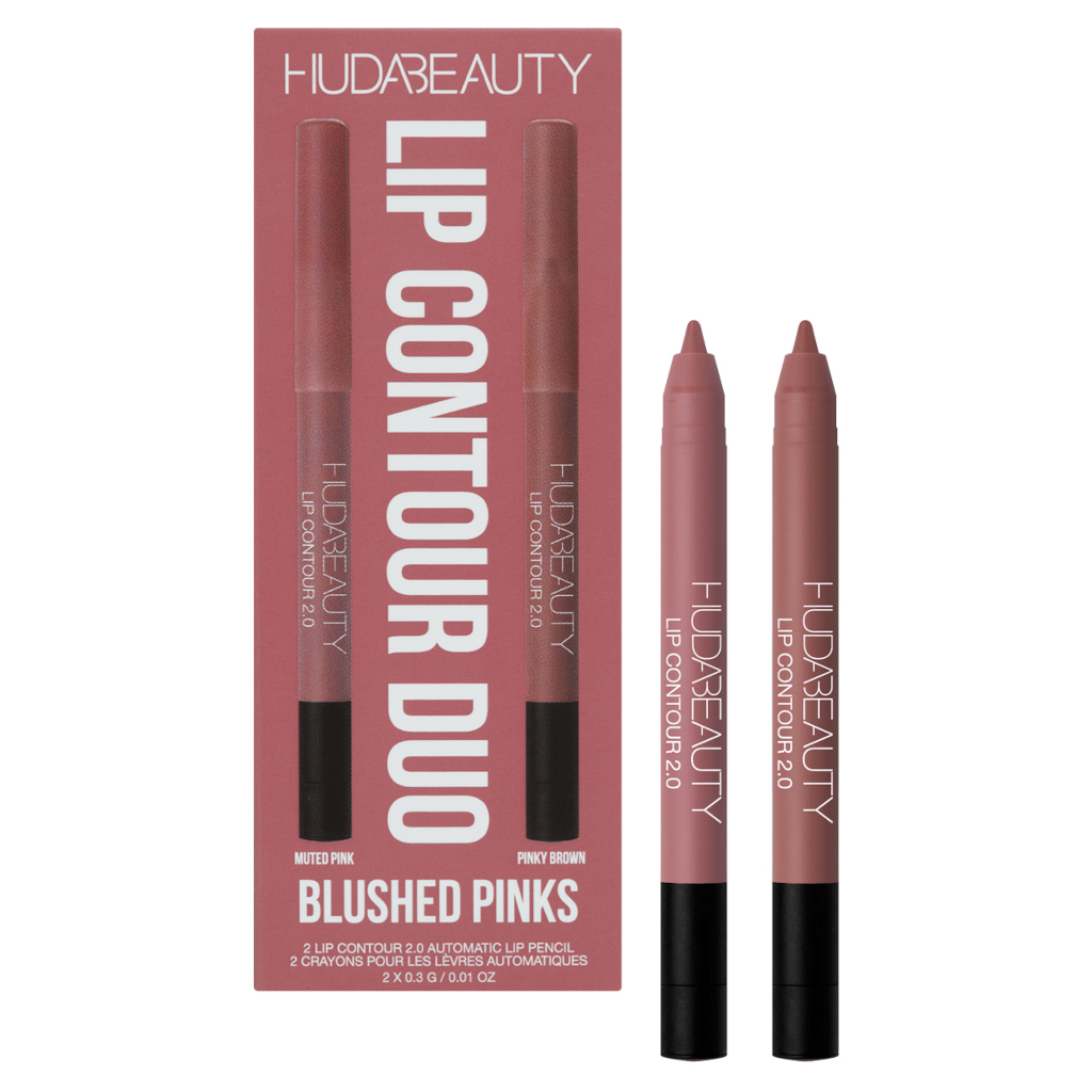 Huda Beauty Lip Contour Mini Duo Blushed Pinks - Perfect Pout