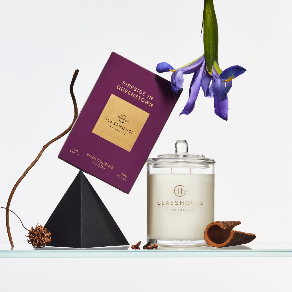 Glasshouse Fireside in Queenstown 380g Soy Candle