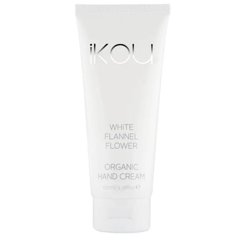 iKOU White Flannel Flower Organic Hand Cream 100ml - Adore Beauty