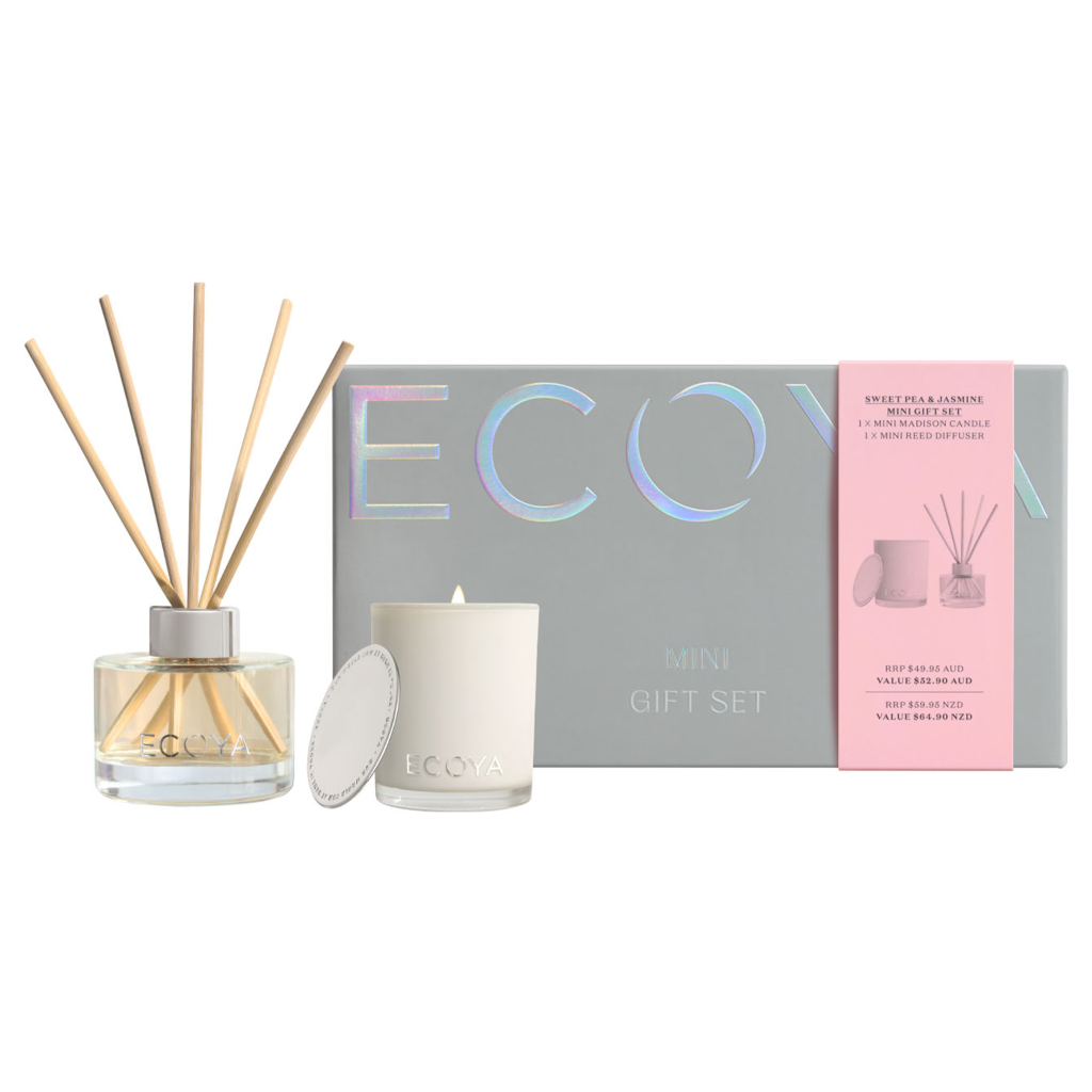 ECOYA Sweet Pea & Jasmine Mini Gift Set - Elegant & Floral