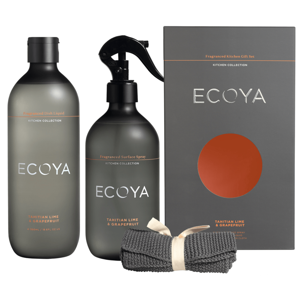 ECOYA Tahitian Lime & Grapefruit Kitchen Gift Set - Stylish & Fragrant