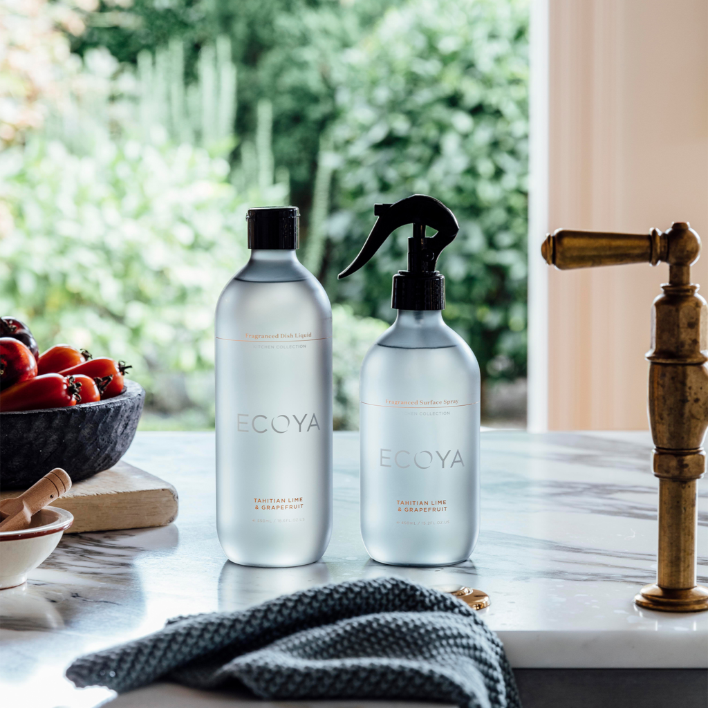 ECOYA Tahitian Lime & Grapefruit Kitchen Gift Set - Stylish & Fragrant