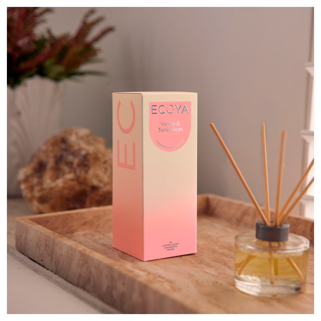 ECOYA Vanilla & Tonka Bean Mini Diffuser 50mL - Warm & Indulgent