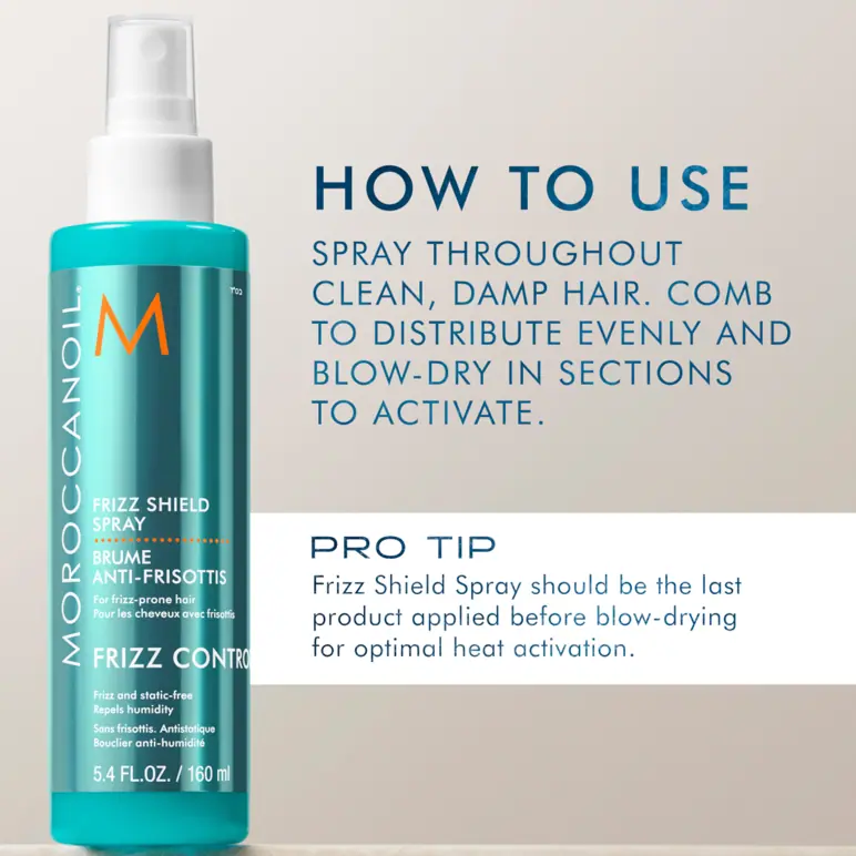 Moroccanoil Frizz Shield Spray: Smooth & Shine Hair